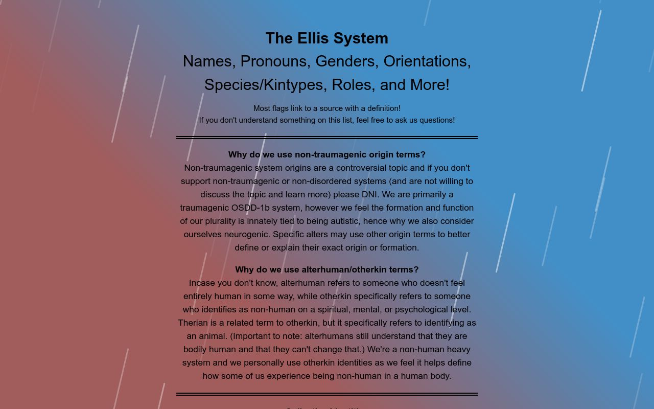 The Ellis System carrd